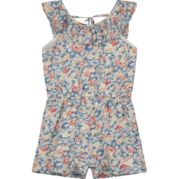 Vignette | Bottoms | Vignette Blue Floral Kathy Romper 5t | Poshmark
